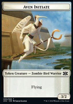 Aven Initiate 004/024 Worm 020/024 Double Masters 2022 Token – comicsandbeyond