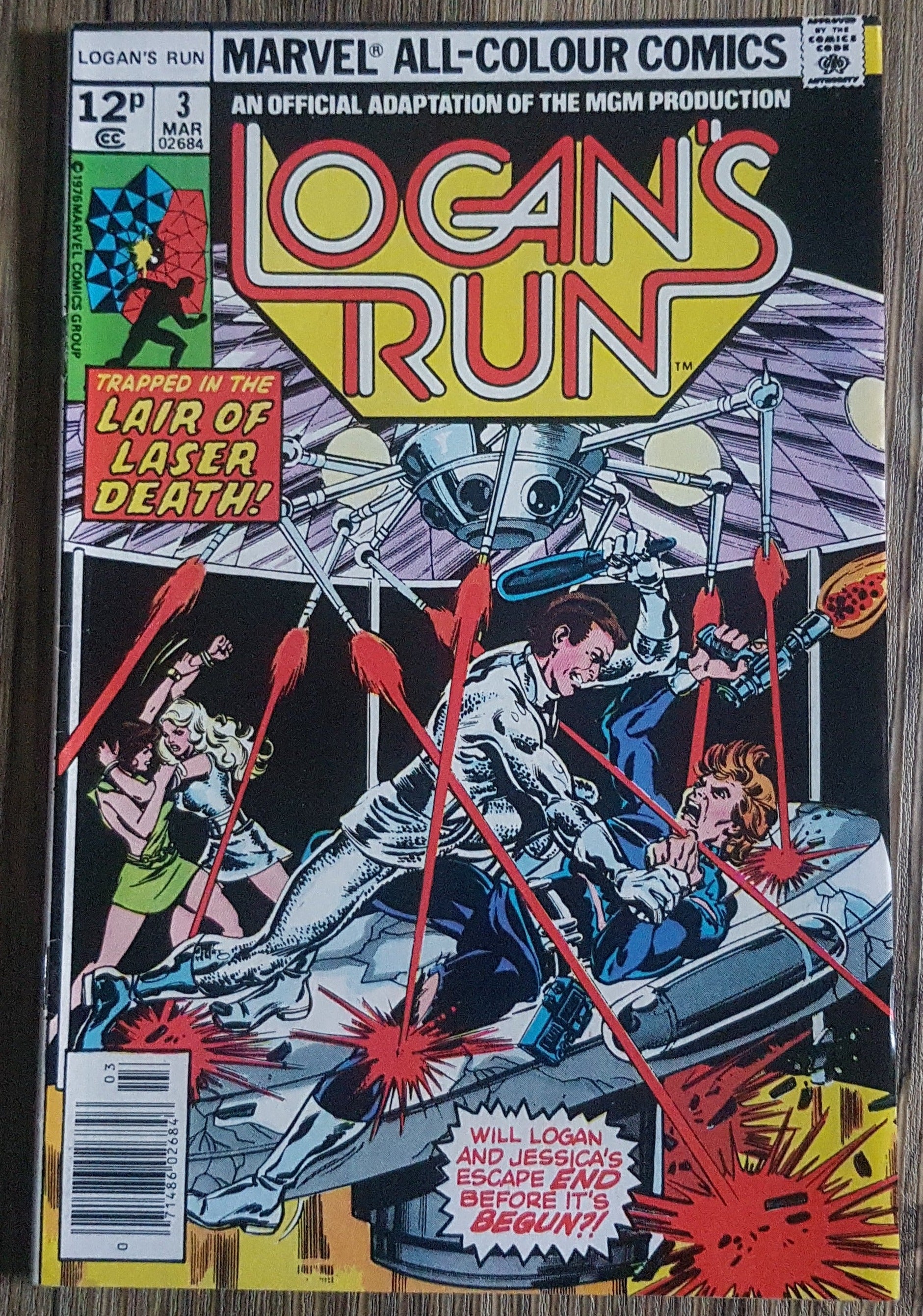 Logan's Run #3 Marvel Comics (1976) – comicsandbeyond