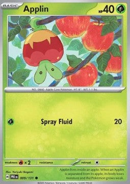 Prismatic Evolutions 009/131 Applin – comicsandbeyond