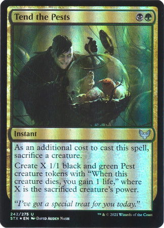 Strixhaven 242/275 Tend the Pests (Foil) – comicsandbeyond